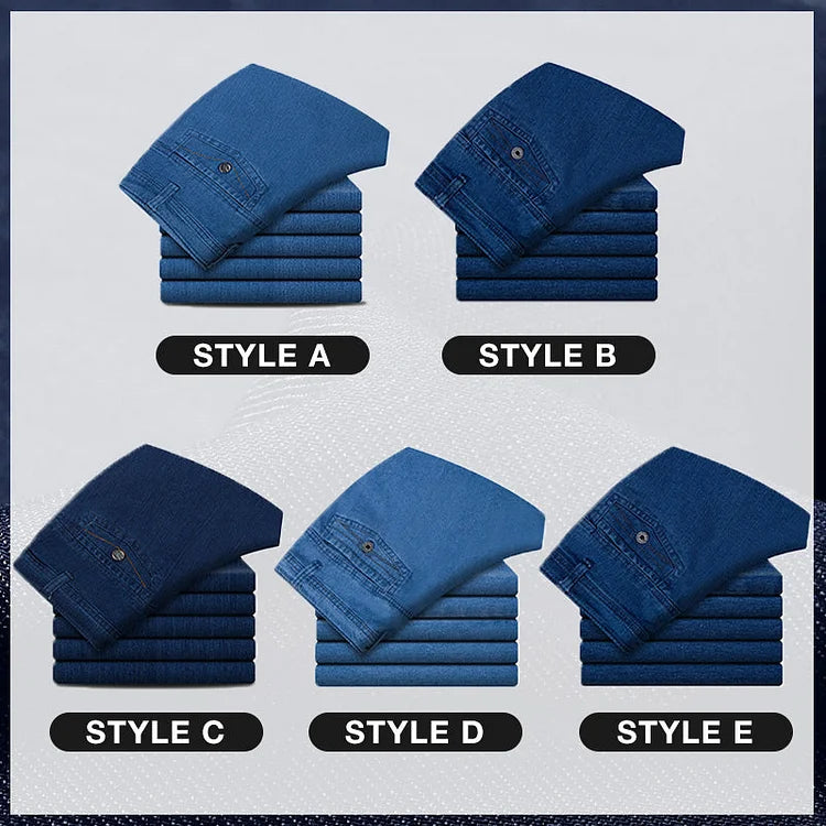 Bill™ - Men’s High Waist Straight Fit Jeans – Stepora