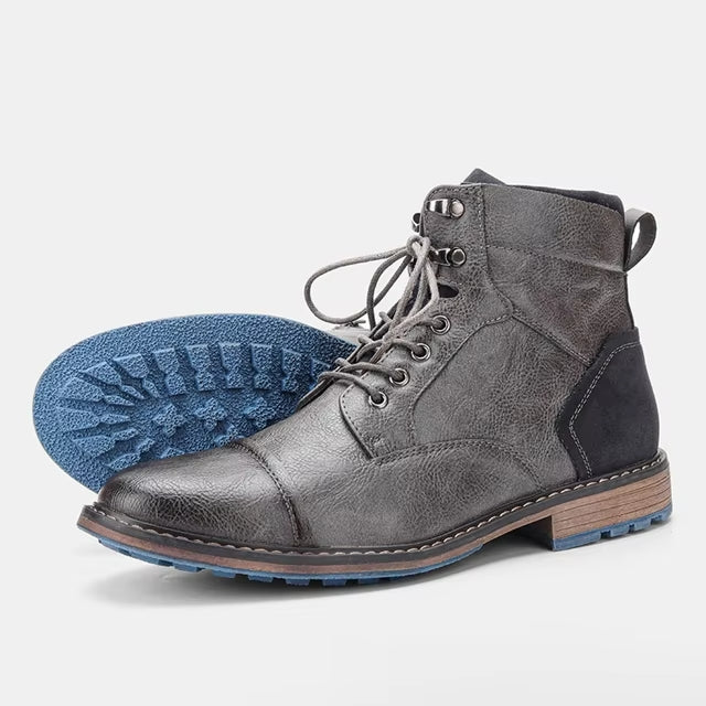 Nathan | Leather Voyager Boots – Stepora